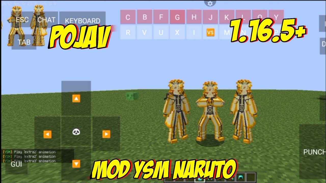Review Yes Steve Model Naruto Pojav Launcher Minecraft Indonesia - YouTube