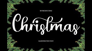 Handwritten Christmas Font | New Script Font for Download