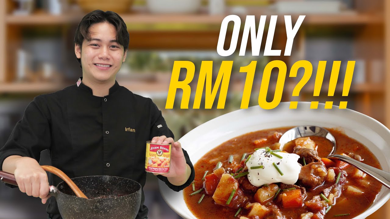 Professional Chef Tries Cooking Gourmet Food With Only RM10 - YouTube