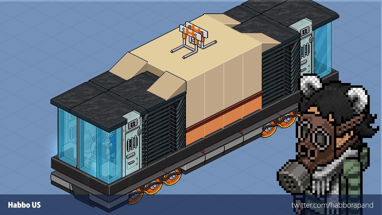 Habbo speedbuild | Metro Train - YouTube