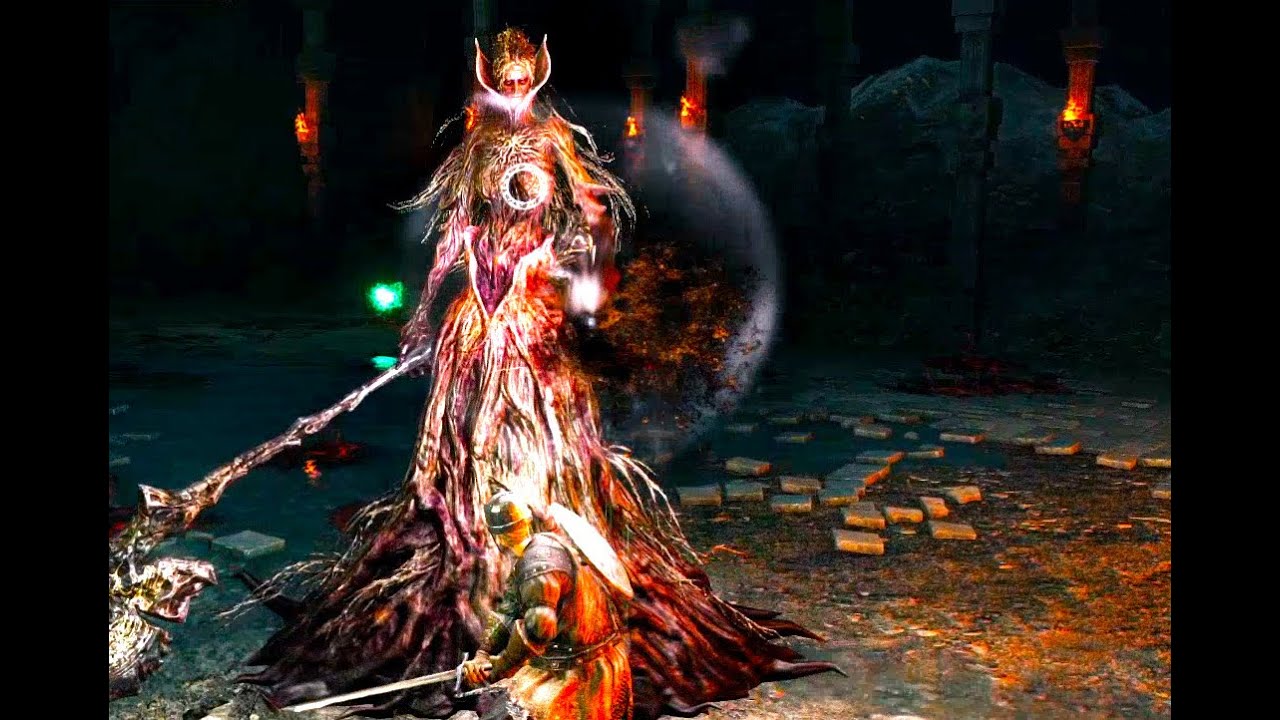 Dark Souls 2 - Elana, the Squalid Queen - YouTube