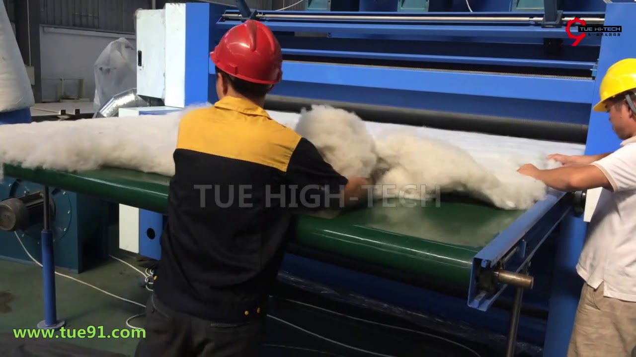 AIRLAID MACHINE PET 400GSM - YouTube