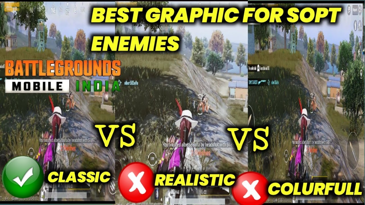 BGMI ENEMY SPOT ALL GRAPHICS SETTINGS GUIDE | BEST GRAPHICS SETTINGS ...