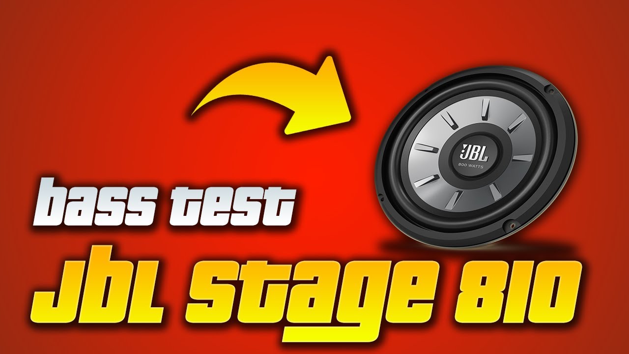 Jbl Stage 810 - bass test - YouTube