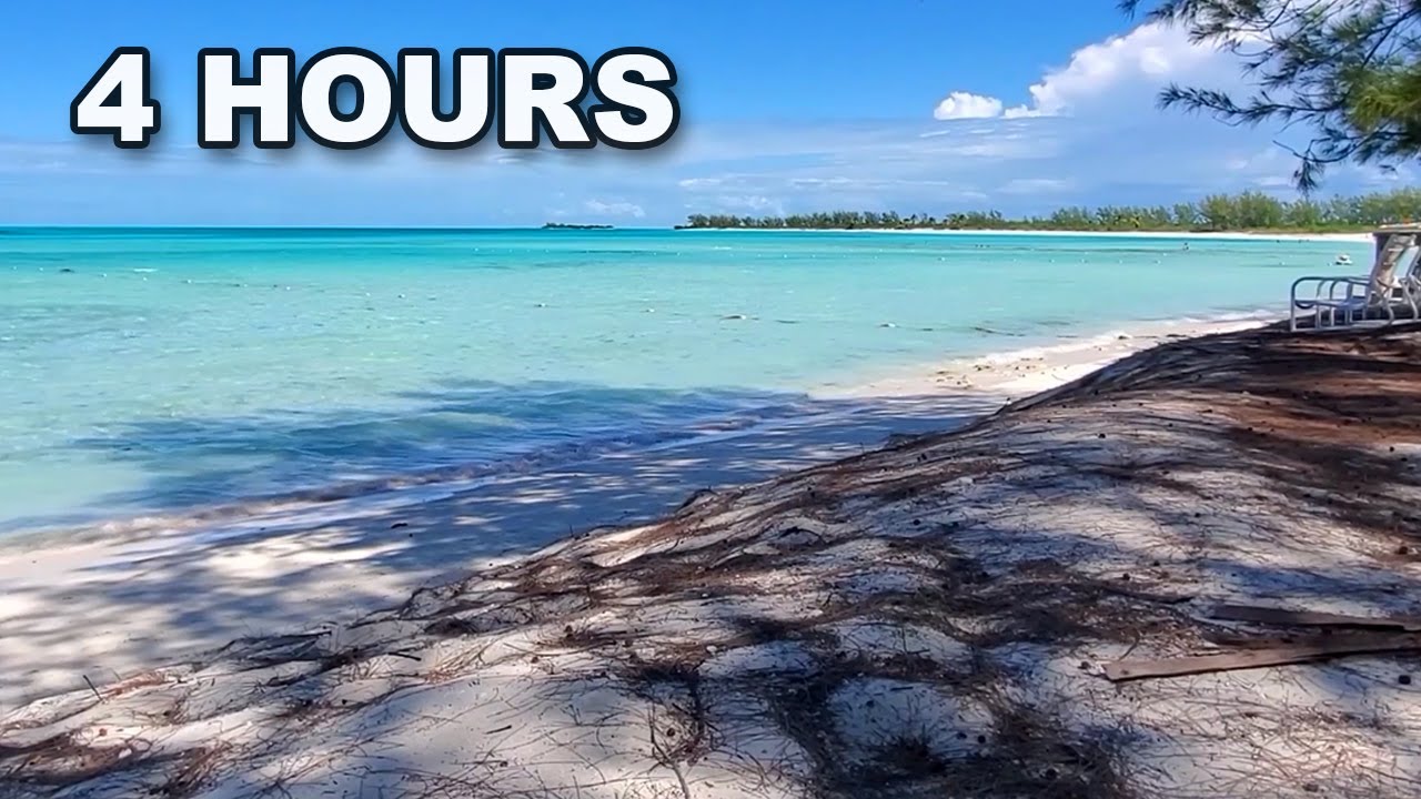 Disney's Castaway Cay - 4 Hours of Beach Waves at Serenity Bay - YouTube