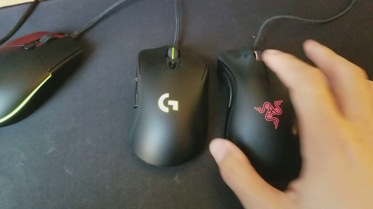 오버워치: 장비 소개 및 마우스 비교 (Deathadder Chroma / Logitech G502 / G-Pro / G403 ...