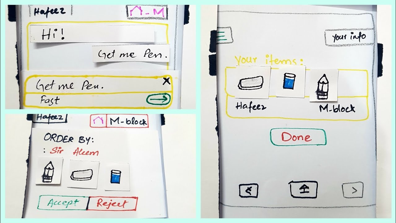 low fidelity prototype testing assignment HCI #assignment - YouTube
