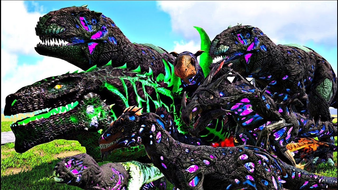 GodZilla Vs ARK Extinction Creatures & Dinossauros! Ark Survival ...
