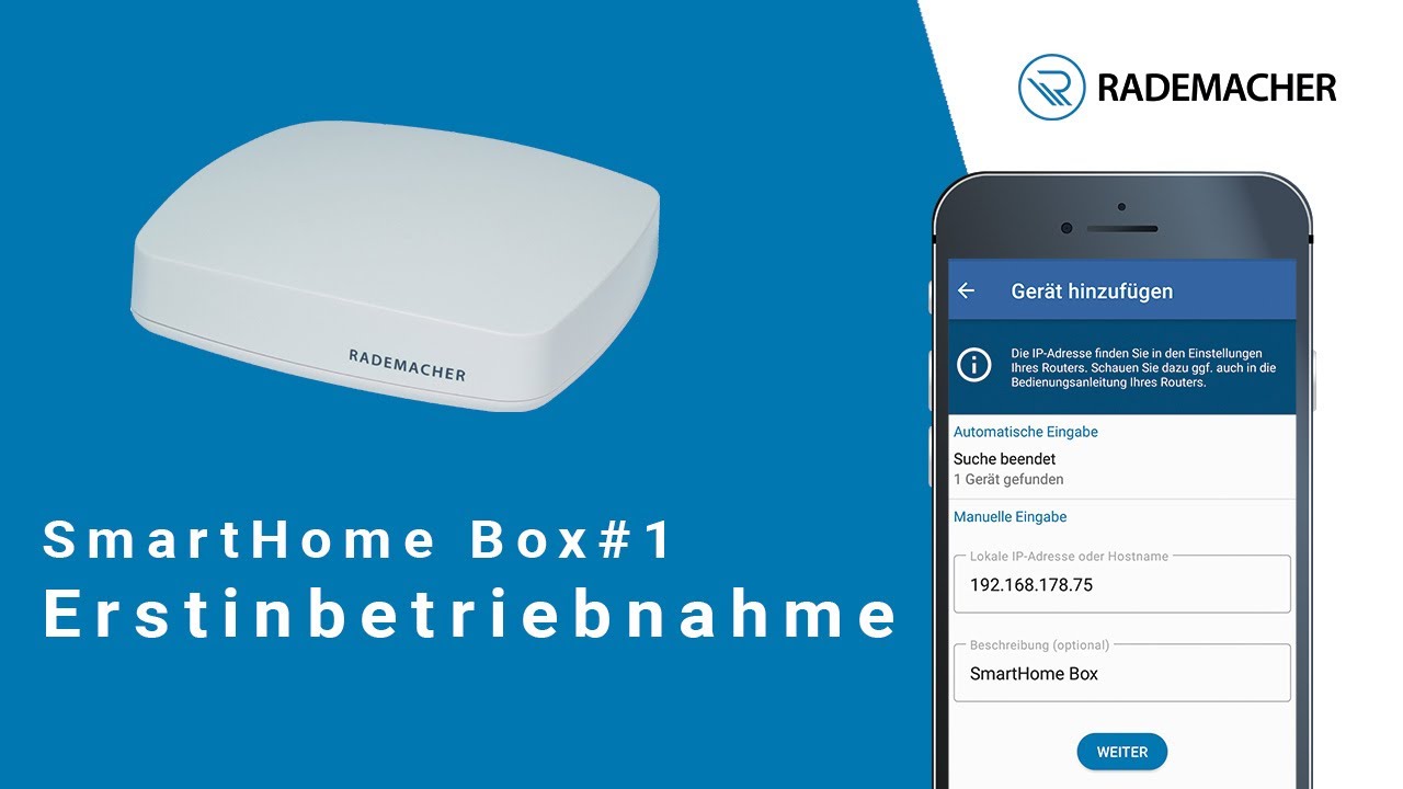 SmartHome Box Teil 1: Erstinbetriebnahme - YouTube