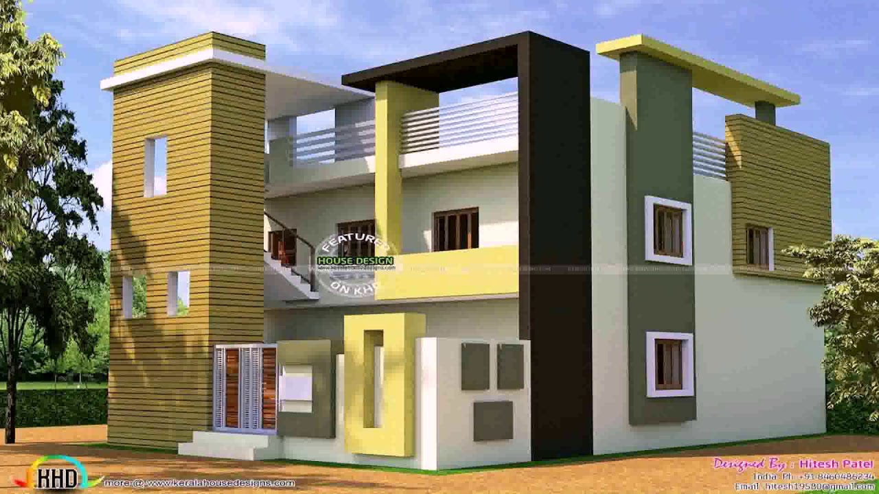 Triplex House Design In India - YouTube