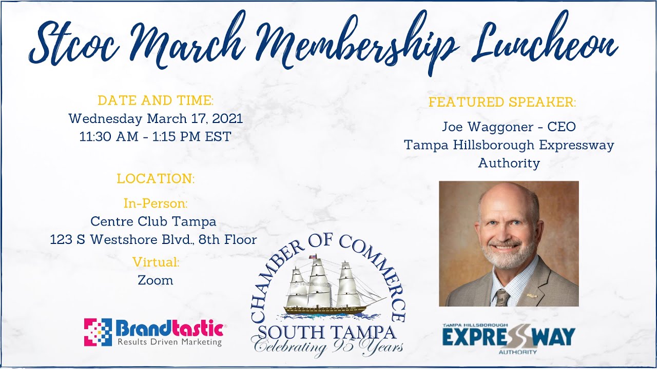 STCOC March Membership Luncheon with Tampa Hillsborough Expressway ...