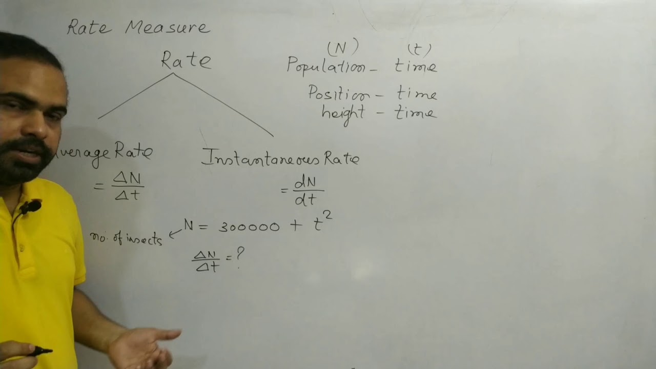 Rate measure, Differentiation, Mathematical tools - YouTube