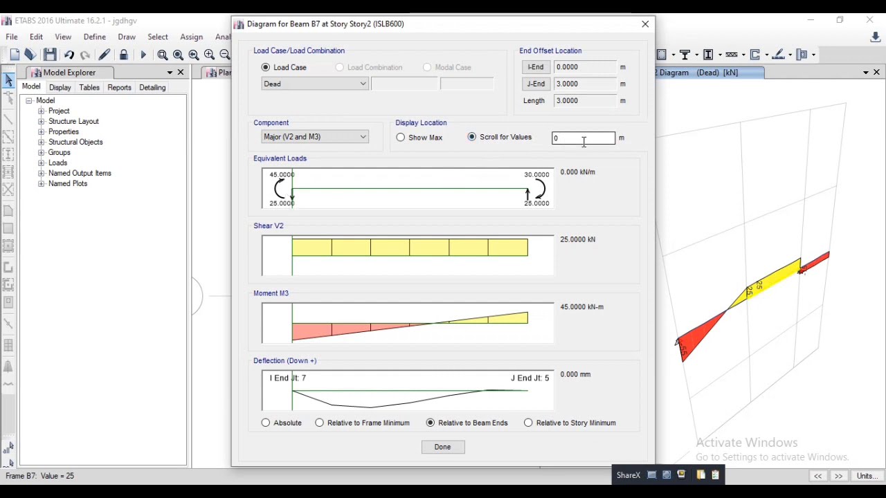 Complete Beam Analysis in ETABS | Full details in English | CIVIL ...