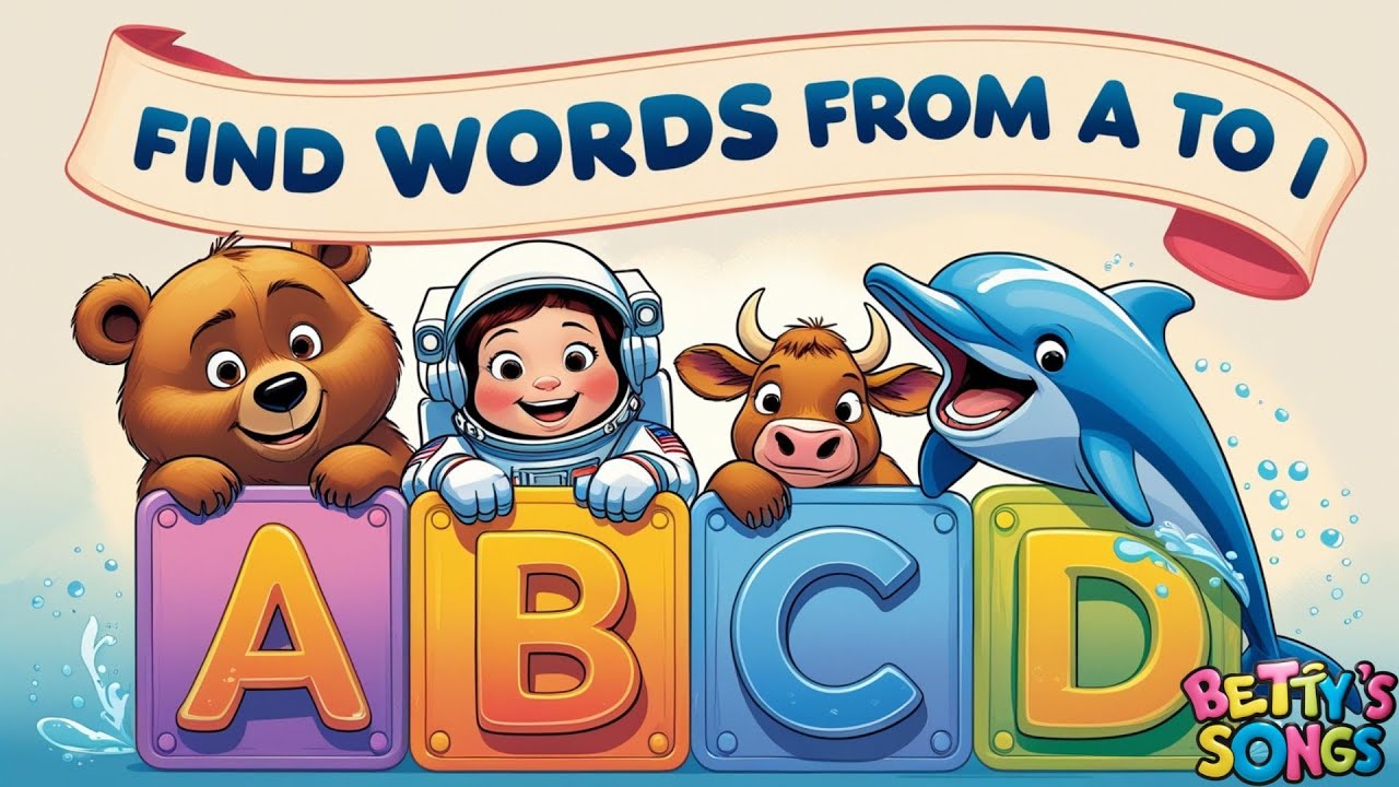 Can you FIND Words from A to I? 🅰️🅱️ LEARN Simple English Words in ...