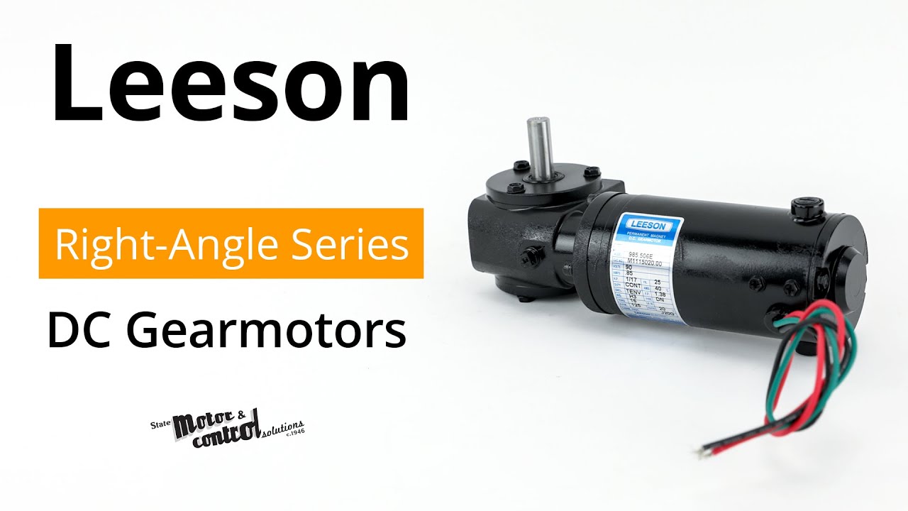 Leeson's Right-Angle Series, DC Gearmotors - YouTube