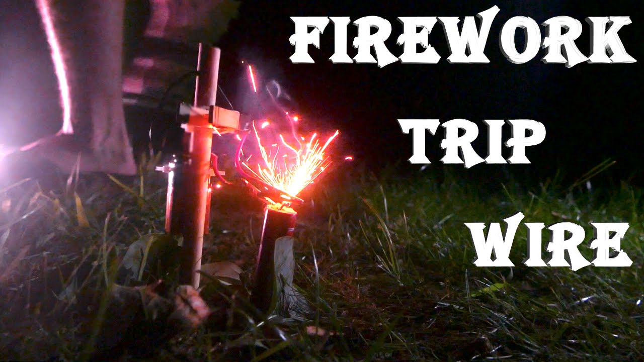 DIY FIREWORK Trip Wire! - Best Way To Guard Your Stuff!!! - YouTube