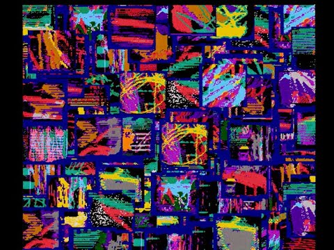 Amiga computer graphic work different animated patterns 1988 - YouTube
