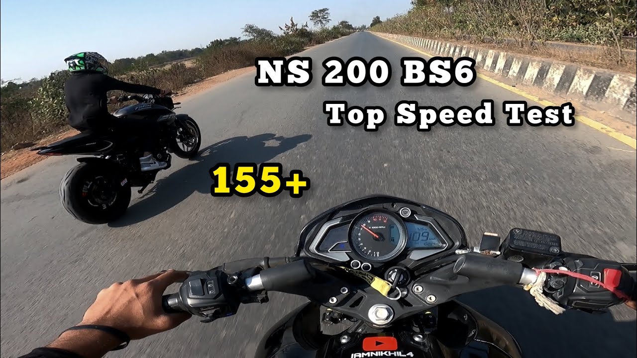 NS 200 BS6 Top Speed 155 KMPH ? | NS 200 Top Speed Test | NS200 vs ...