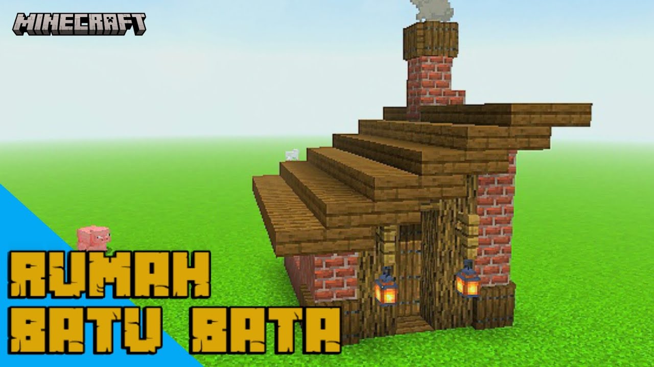 Cara Membuat Rumah Batu bata di Minecraft - YouTube