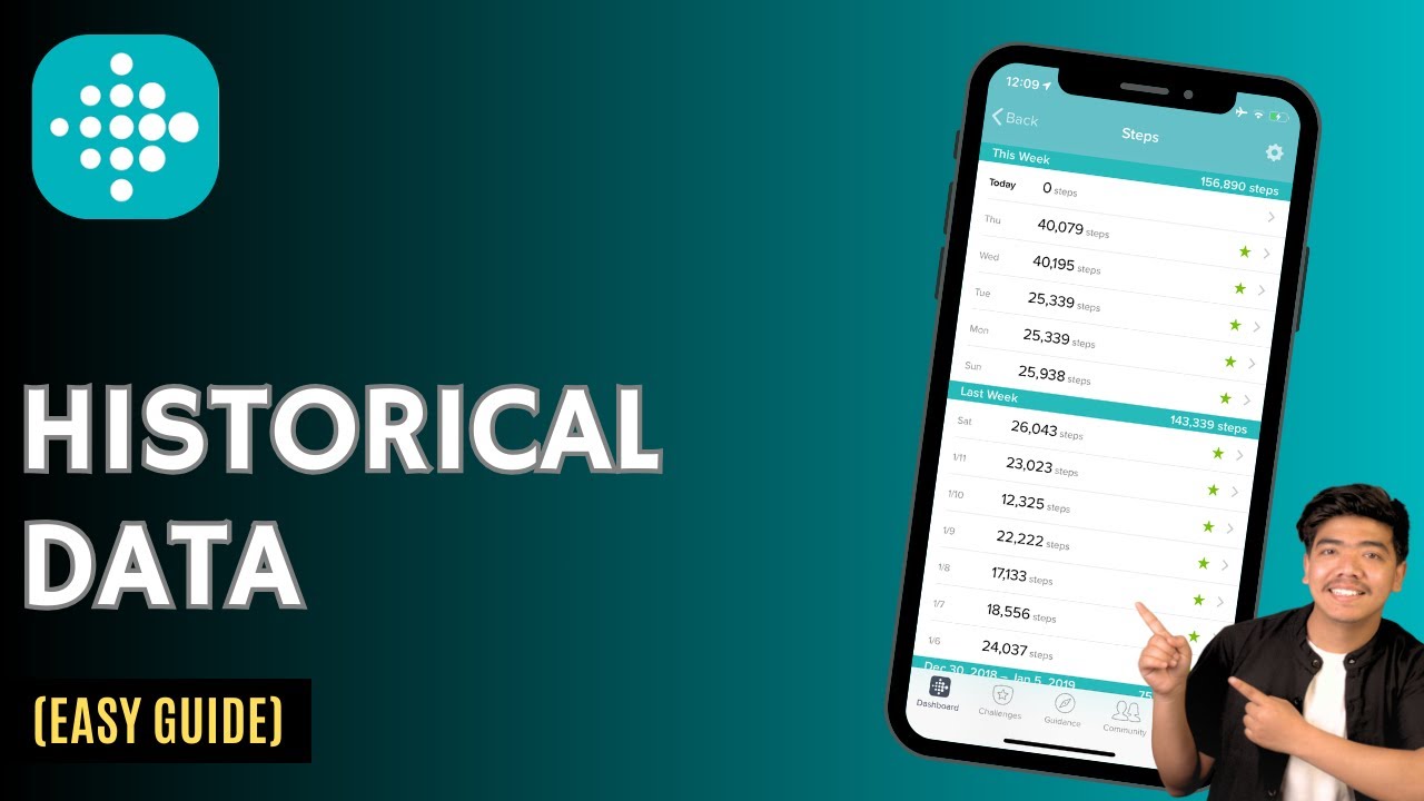 How to View Historical Data in Fitbit - YouTube