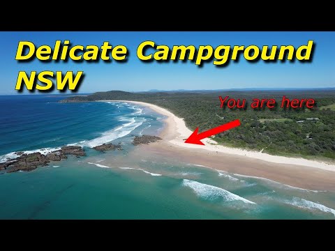 Delicate Campground NSW - Fantastic Beach!! - YouTube