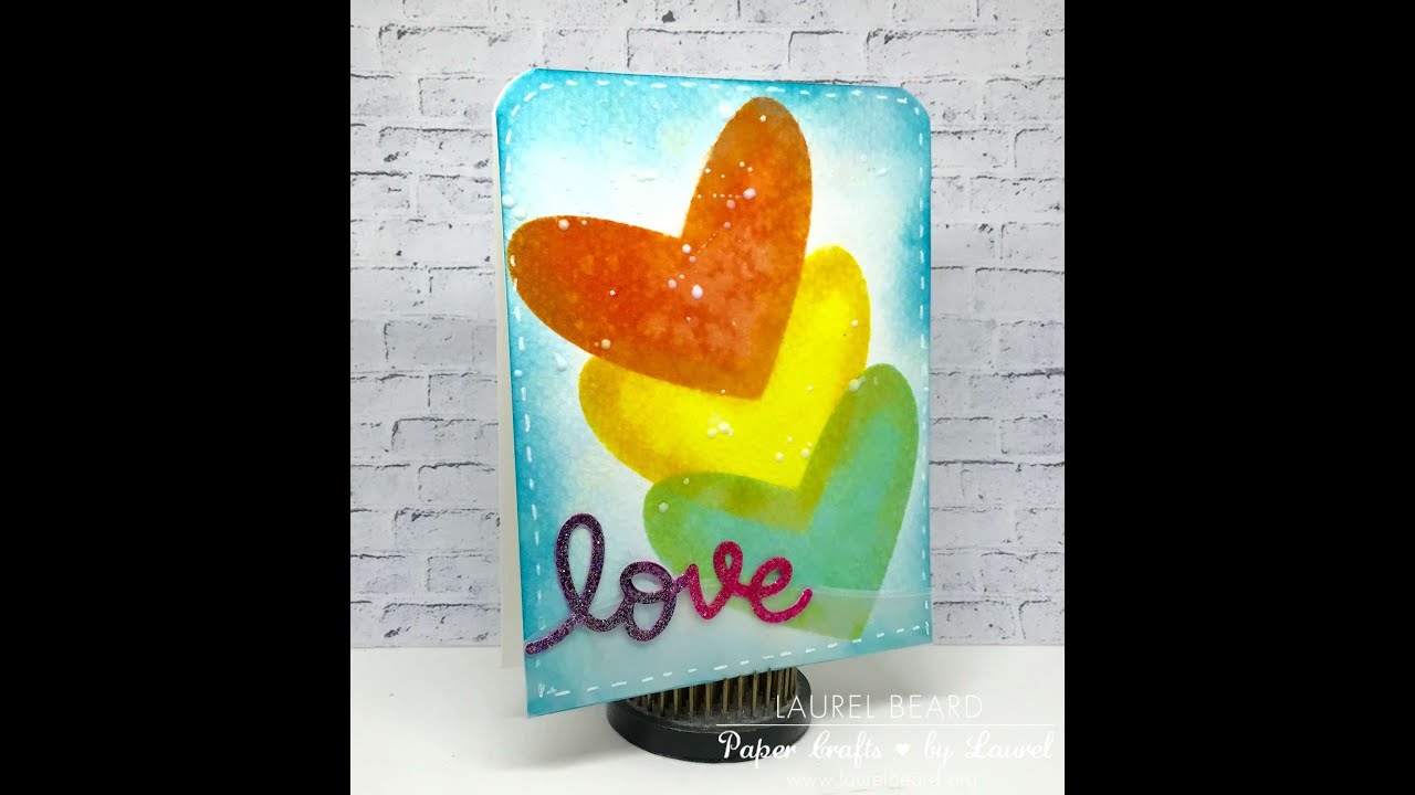 Use Die Cut Negatives as Stencils - YouTube
