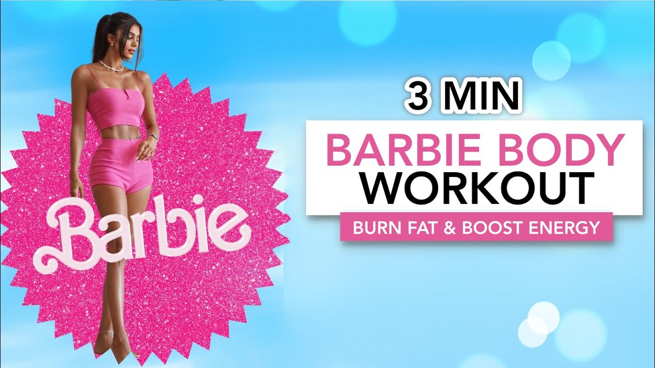 3 MIN BARBIE BODY WORKOUT 💕 | Cardio Dance To Boost Energy & Feel Happy ...