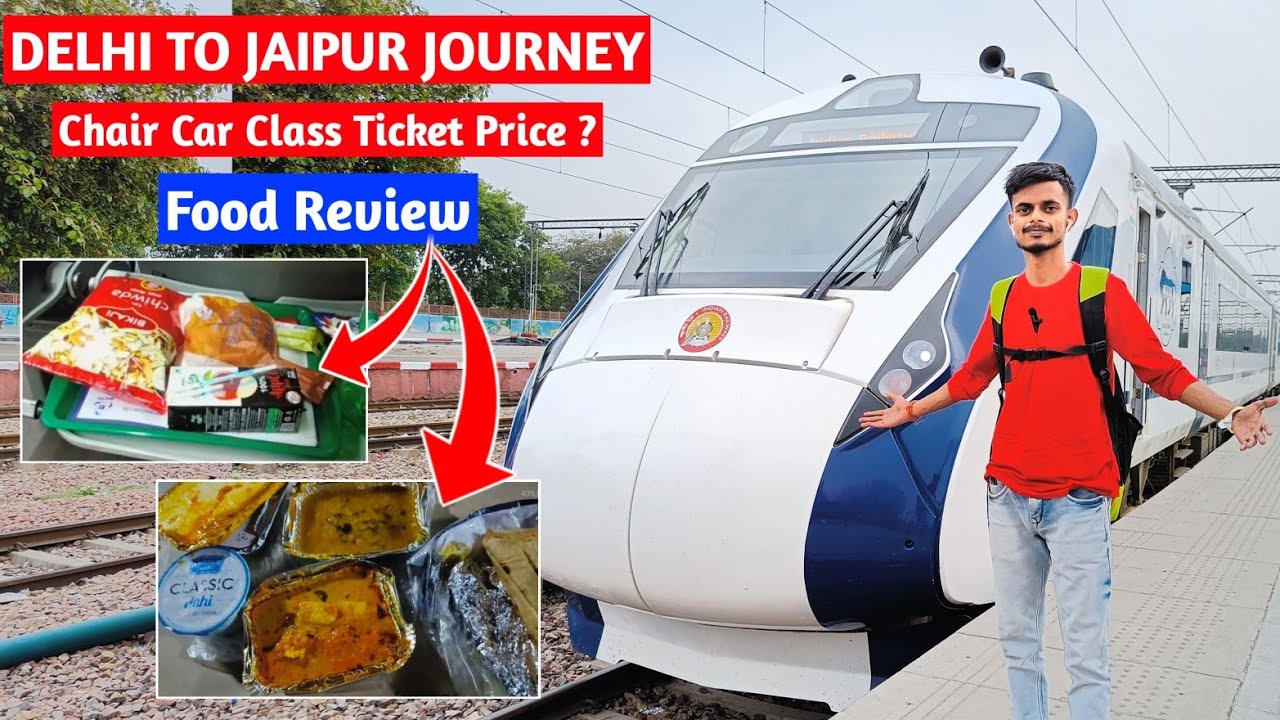 😍DELHI TO JAIPUR VANDE BHARAT EXPRESS CHAIR CAR CLASS JOURNEY ...