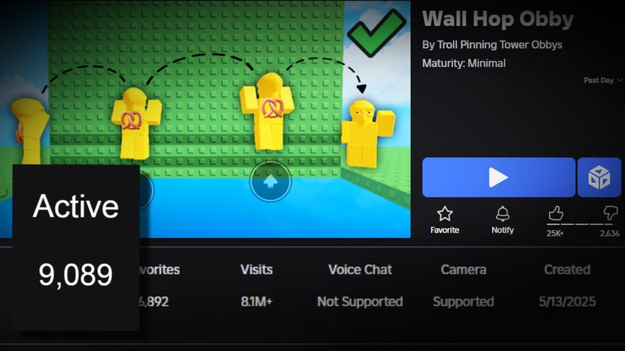 How is This Random WALLHOP Obby Game so POPULAR?? - YouTube