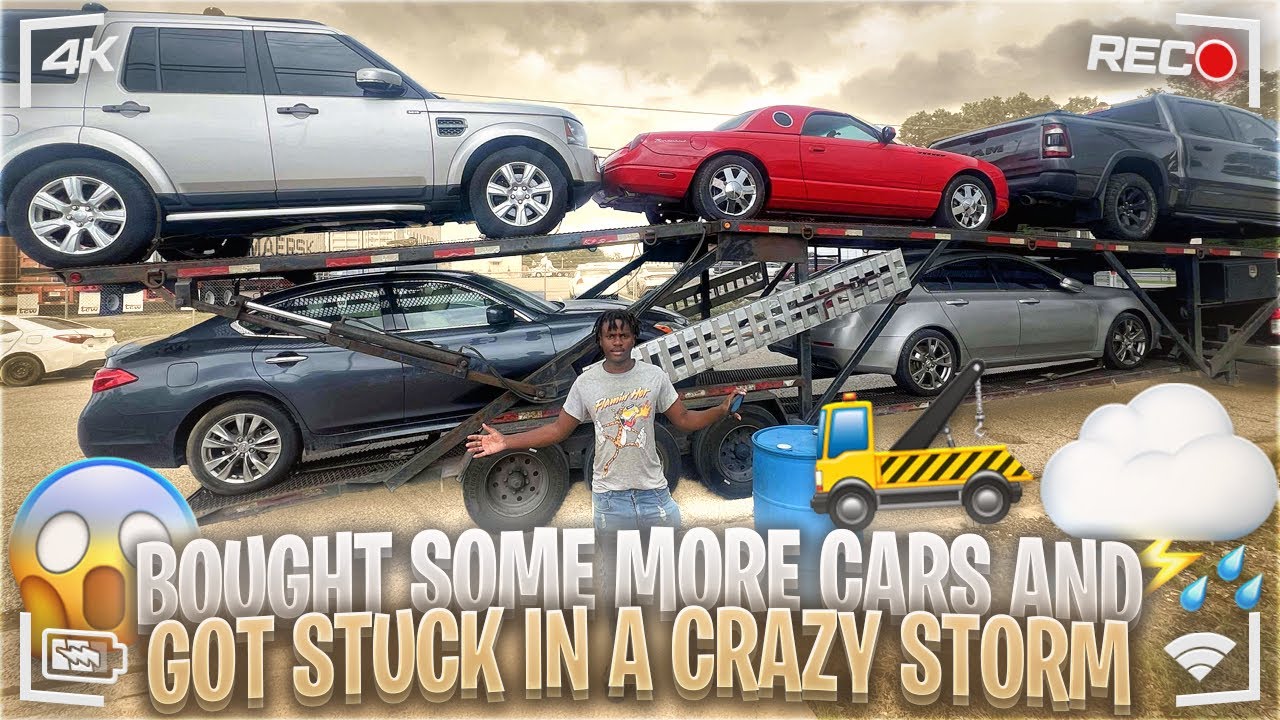Bought some more cars + got stuck in a crazy storm ⛈️ - YouTube