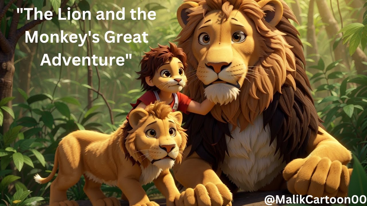 Title: "The Lion and the Monkey's Great Adventure" - YouTube