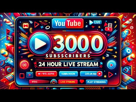 Join the Party: 3000 Subs Celebration - Live for 24 Hours!" #funny # ...