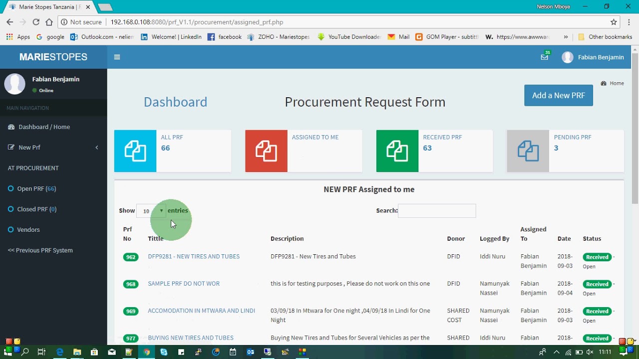 Minor Updates on PRF Application - YouTube