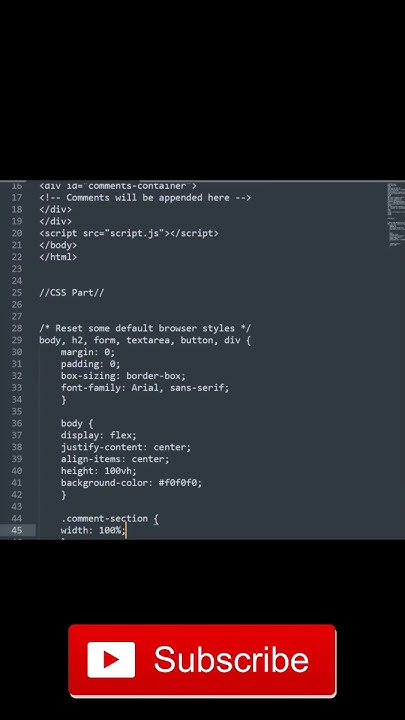 Responsive Comment Box Using Html Css And Javascript Codingtutorial Codingcommentbox