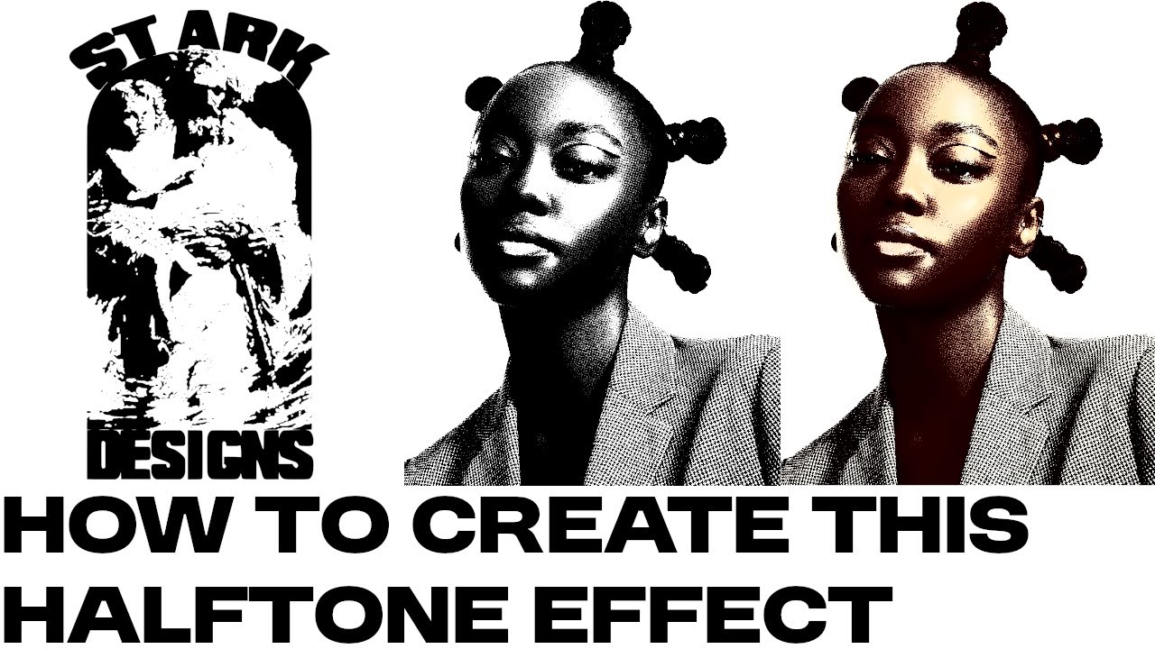 How to create this halftone effect using gimp - YouTube