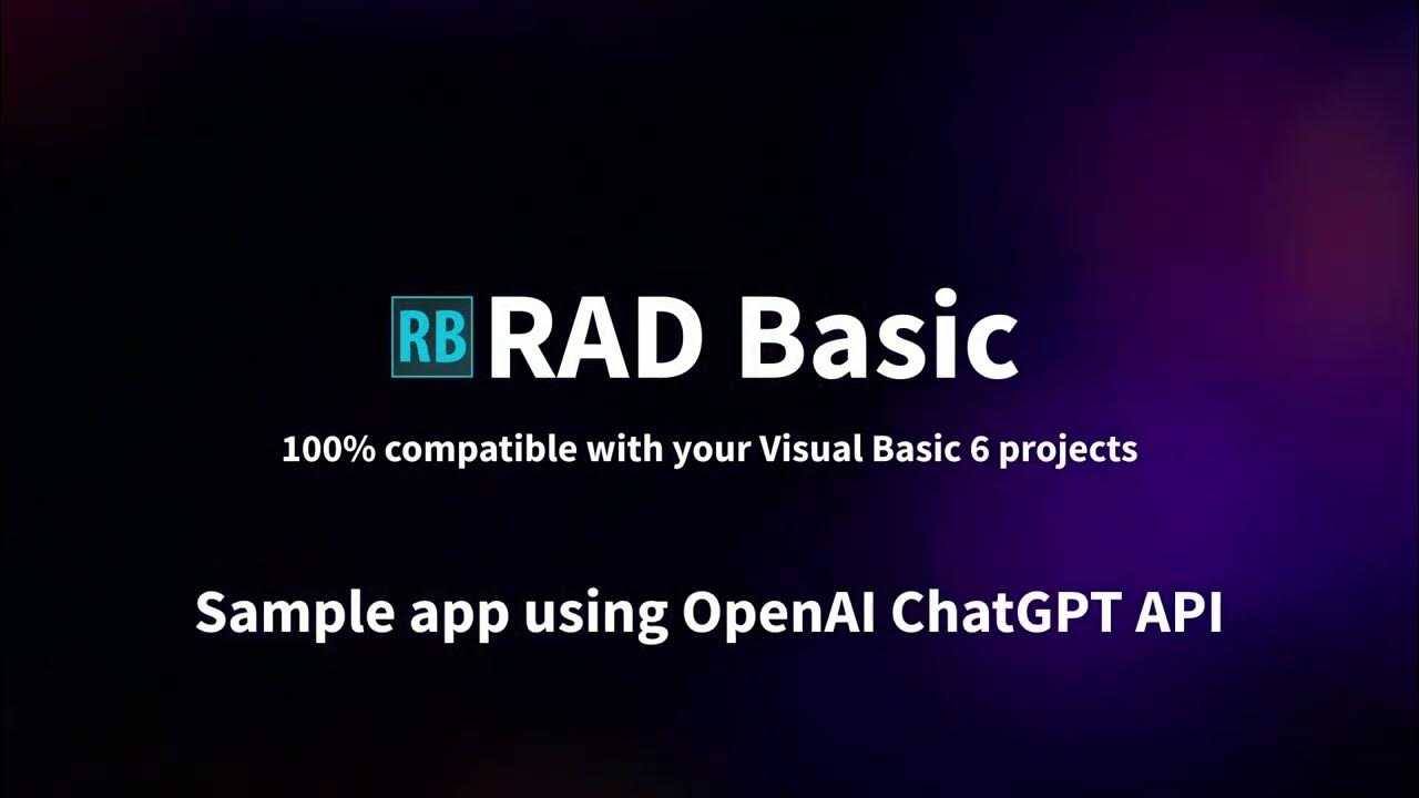 Sample application using OpenAI ChatGPT - YouTube