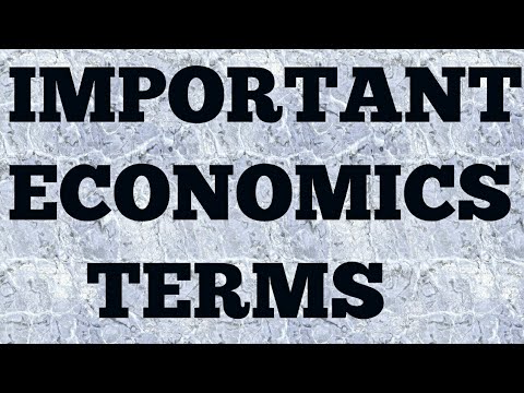 Important Economics Terms | Economy | ssc cgl chsl ibps po clerk upsc | studyvlogz | - YouTube