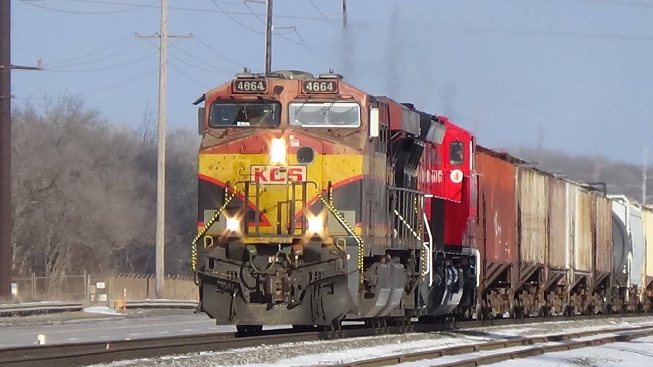 CPKC 181 at Bettendorf and SB manifest with #7435 repaint at ...