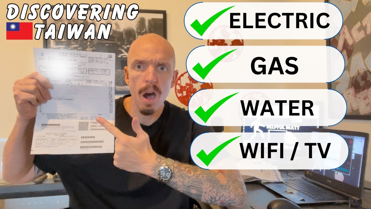 My monthly utility bills in Taipei 🇹🇼 Taiwan cost of living - YouTube