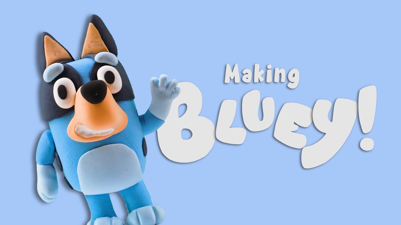 How To Make Bluey With Air Dough | Tutorial - YouTube