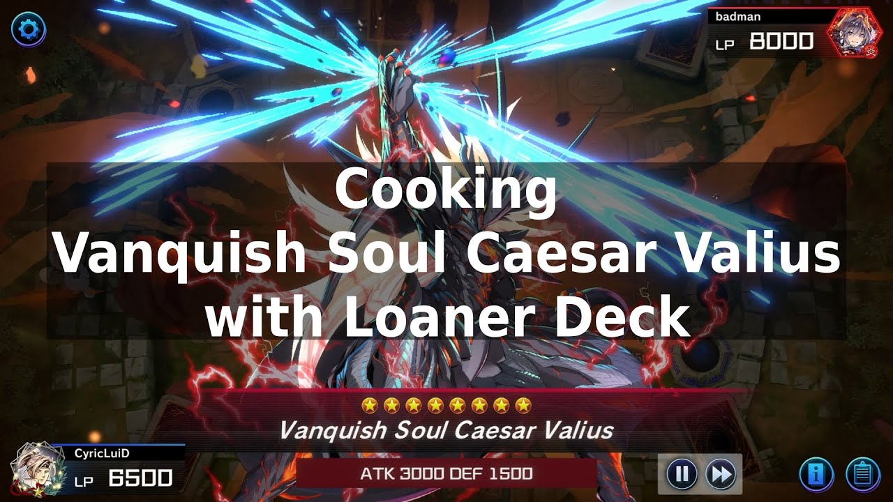 Yu-Gi-Oh! Master Duel | Cooking Vanquish Soul Caesar Valius with Loaner ...