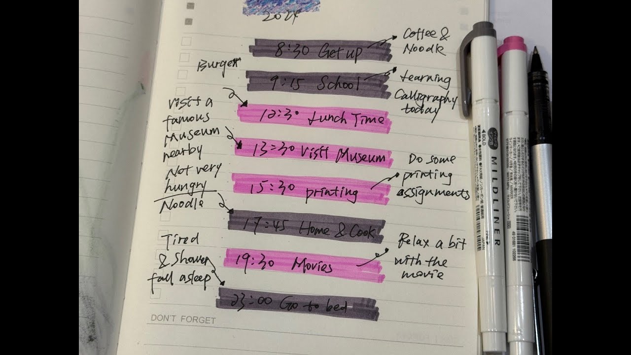 Daily Norms Journal, ASMR, my 2024 daily routine - YouTube