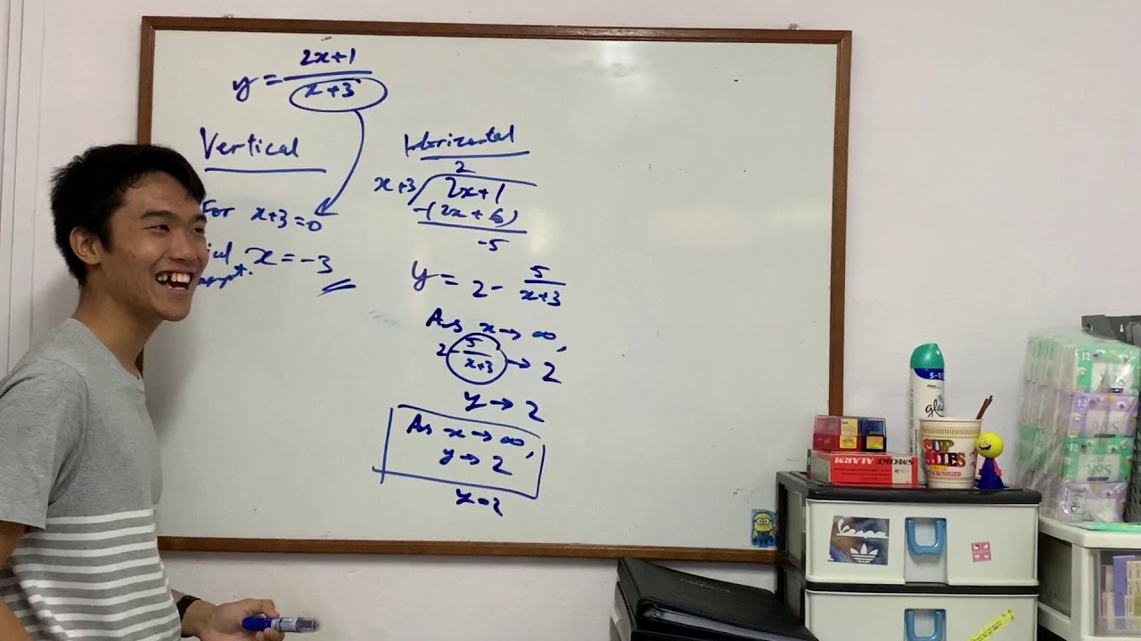 JC H2 Math Graphing Techniques 02: Asymptotes - YouTube