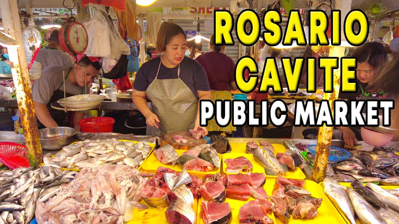 Walking Tour in ROSARIO CAVITE Local MARKET | Cavite Philippines ...