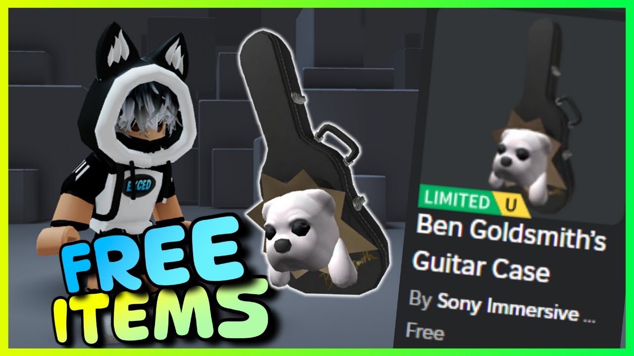 New LIMITED FREE items, How to get FREE UGC LIMITED ITEMS Ben Guitar ...