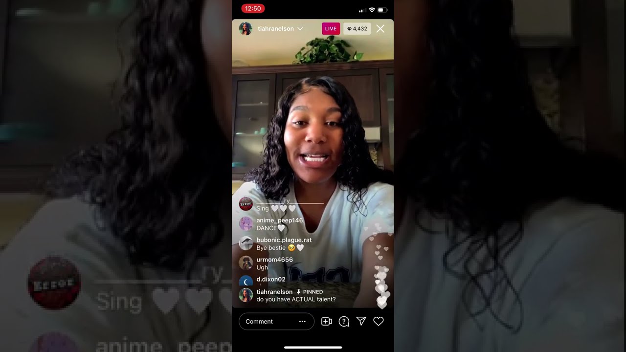 Tiktok's Tiahra Nelson's IG Live Talent Show 5/3/2021 - YouTube