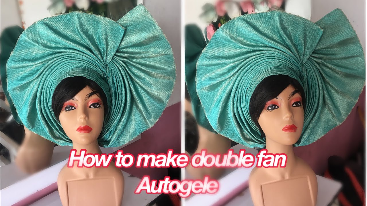 How to make double fan autogele (crossed fan auto gele)part 1 #diy # ...