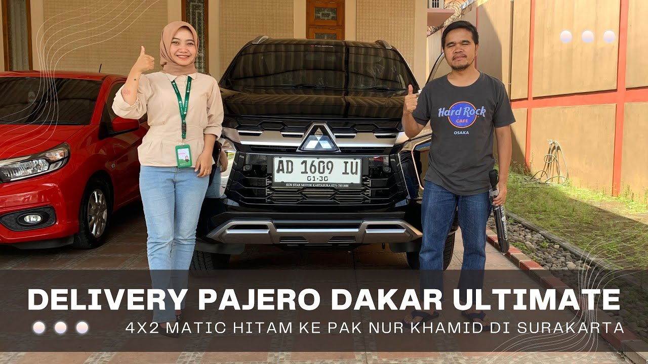 Delivery Mitsubishi Pajero Sport Dakar Ultimate 4x2 Matic Hitam ke Pak Nur Khamid di Surakarta ...