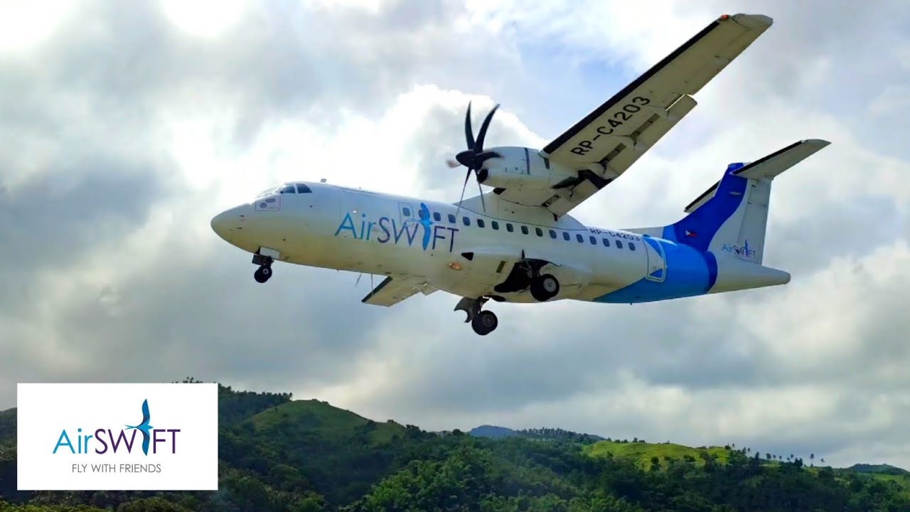AirSWIFT Afternoon Arrival at Romblon Airport - YouTube