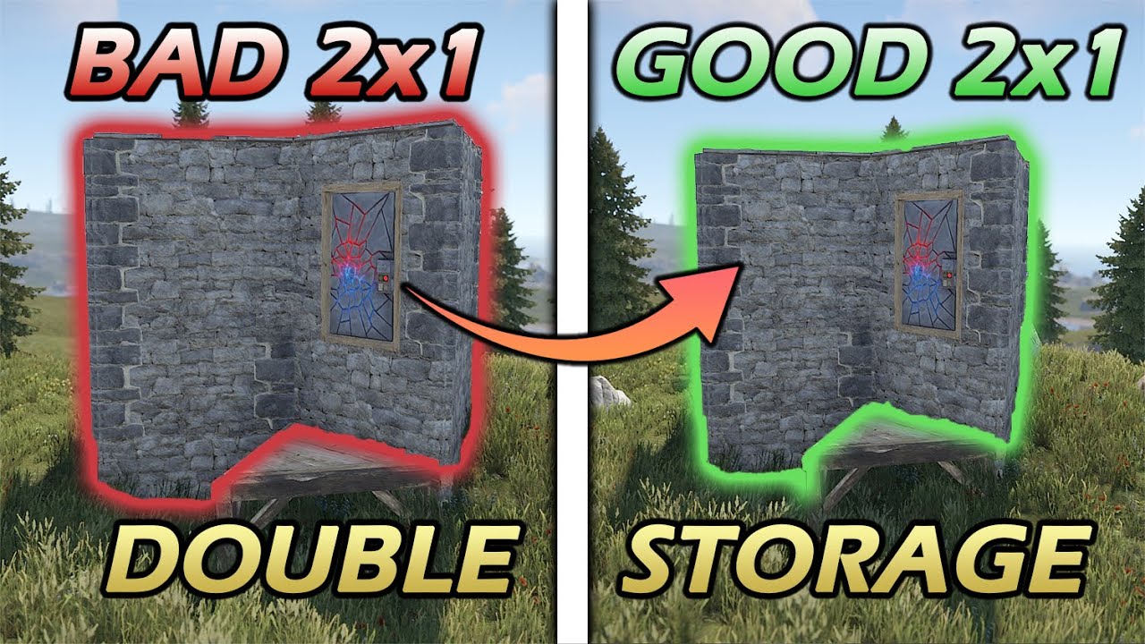 The Best Rust 2x1 Base | 2022 Compact Solo/Duo Design - YouTube